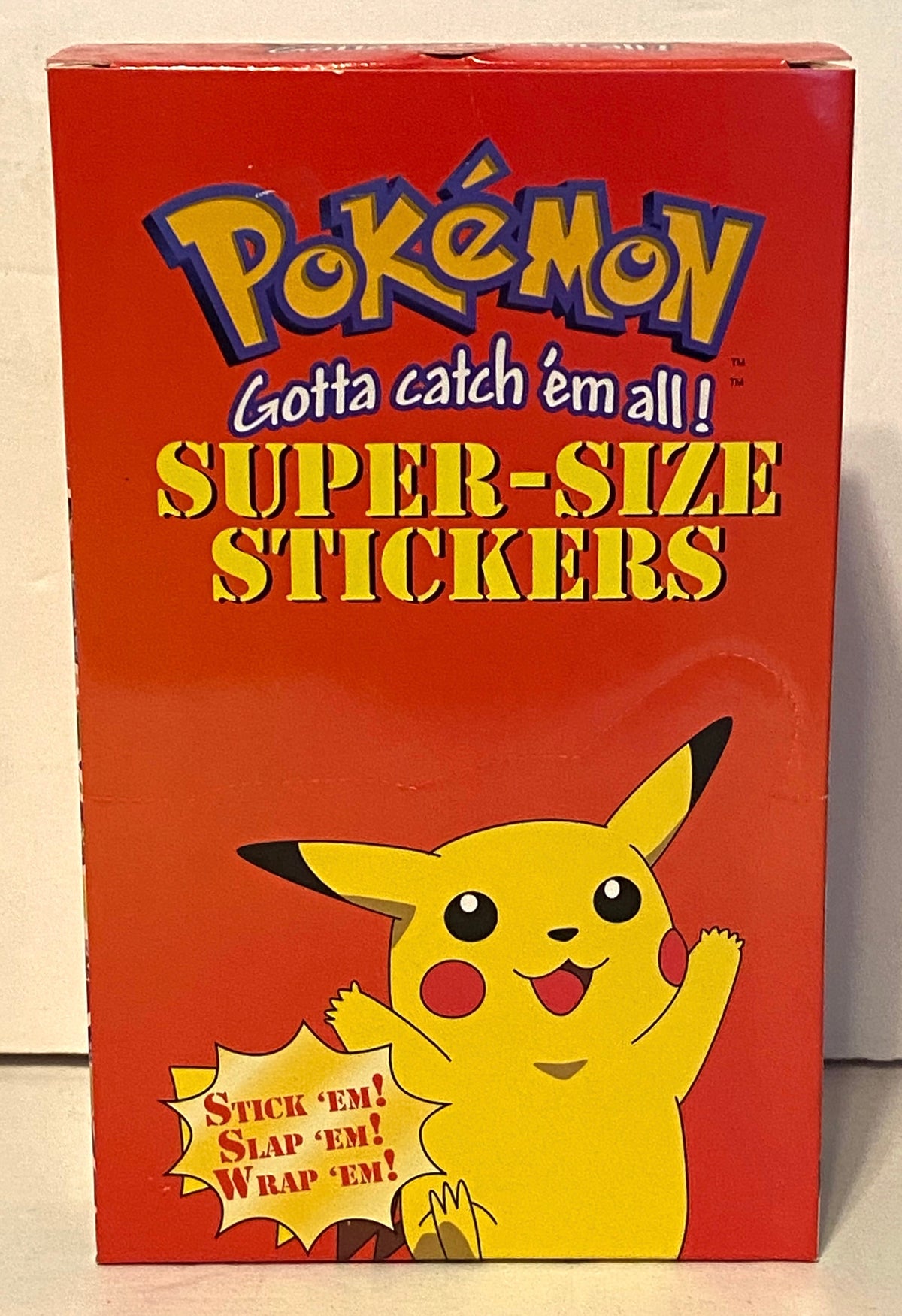 1999 Artbox Pokemon Super-Size Stickers Trading Card Box 36 Packs ...