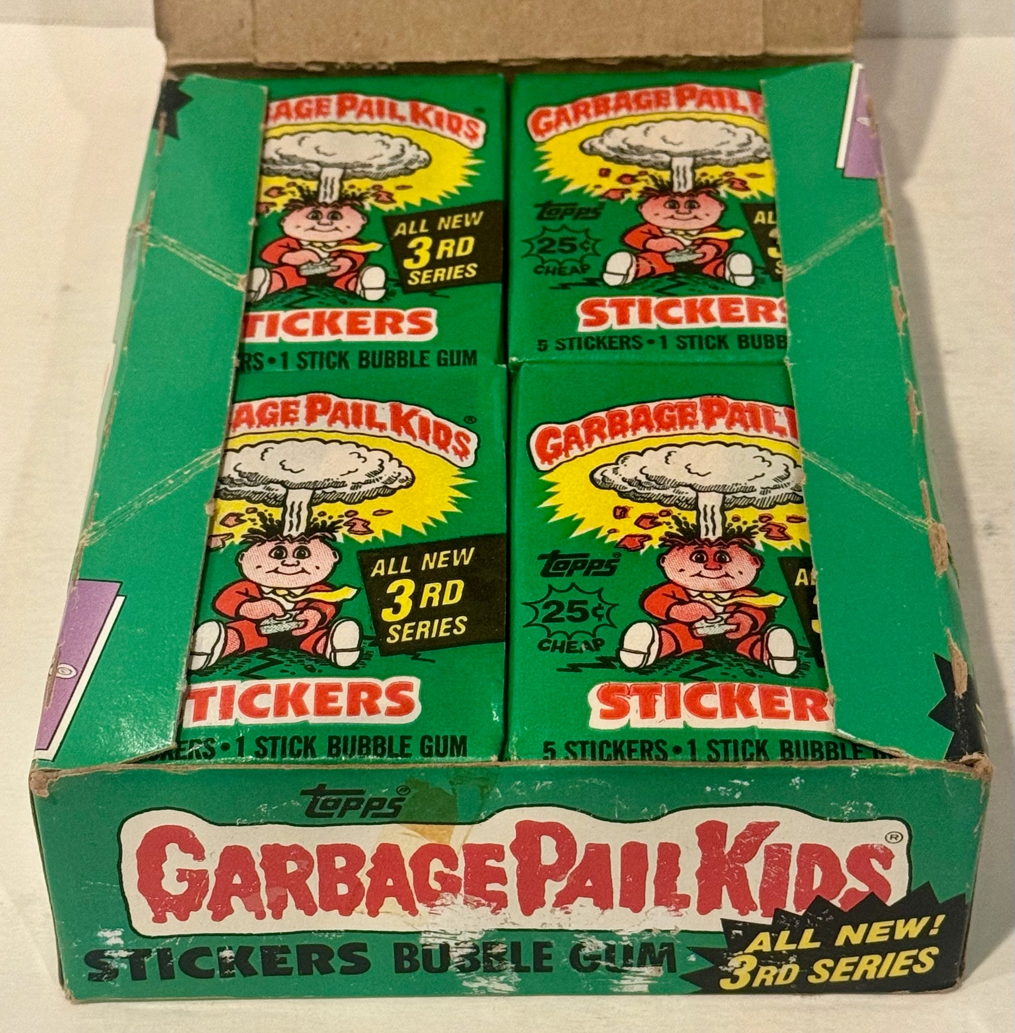 Garbage Pail Kids GPK 3rd Series Sticker Card Wax Box 48 Sealed Packs ...
