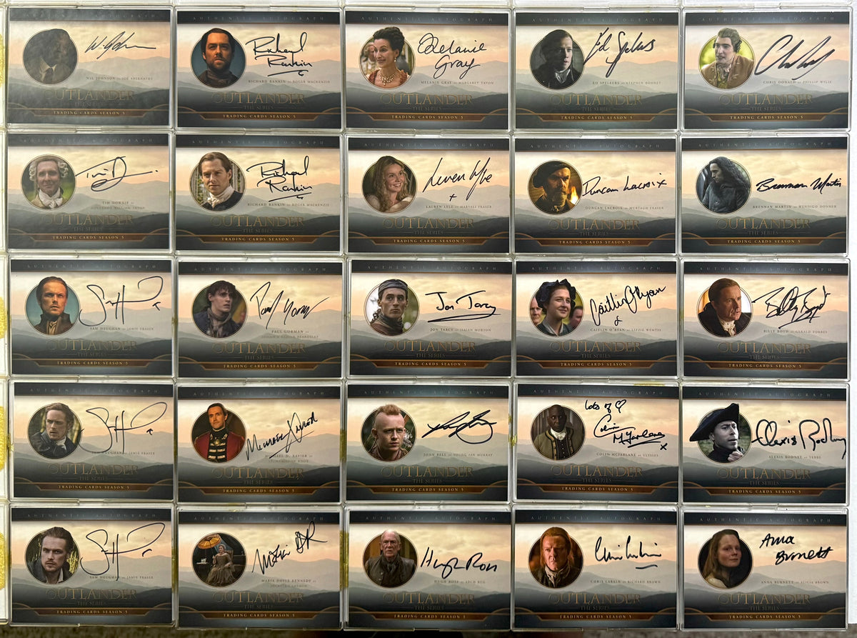 2023 Outlander Season 5 Complete (25) Autograph Trading Card Set Sam H ...