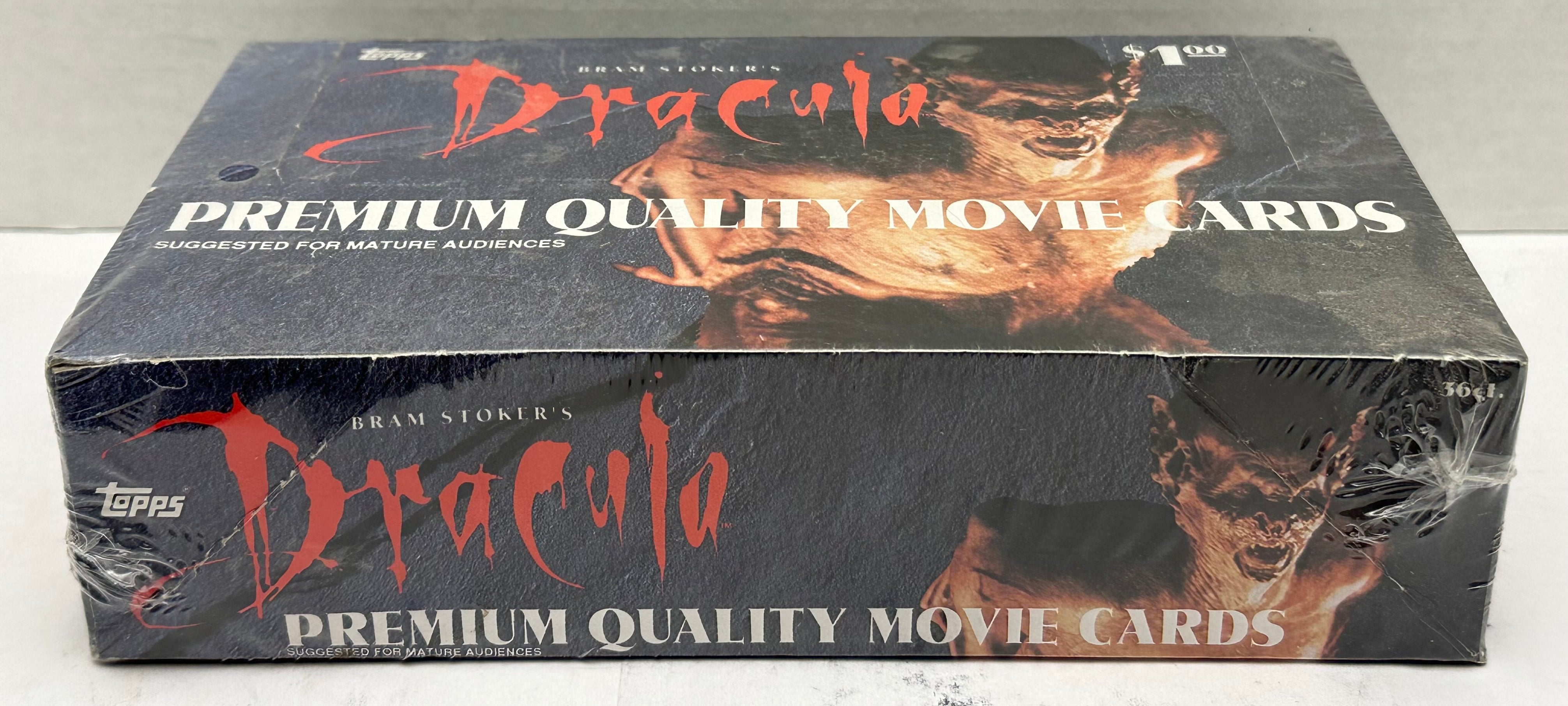 1992 Bram Stoker's Dracula Premium Movie Trading Card Box 36 packs Ful — TvMovieCards.com