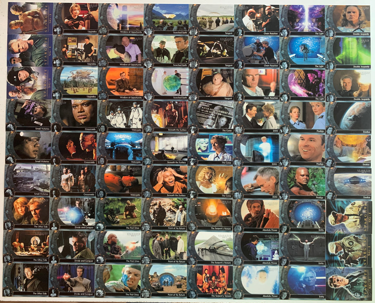 Stargate SG-1 Season Four Base Trading Card Set 72 Cards Rittenhouse 2 ...