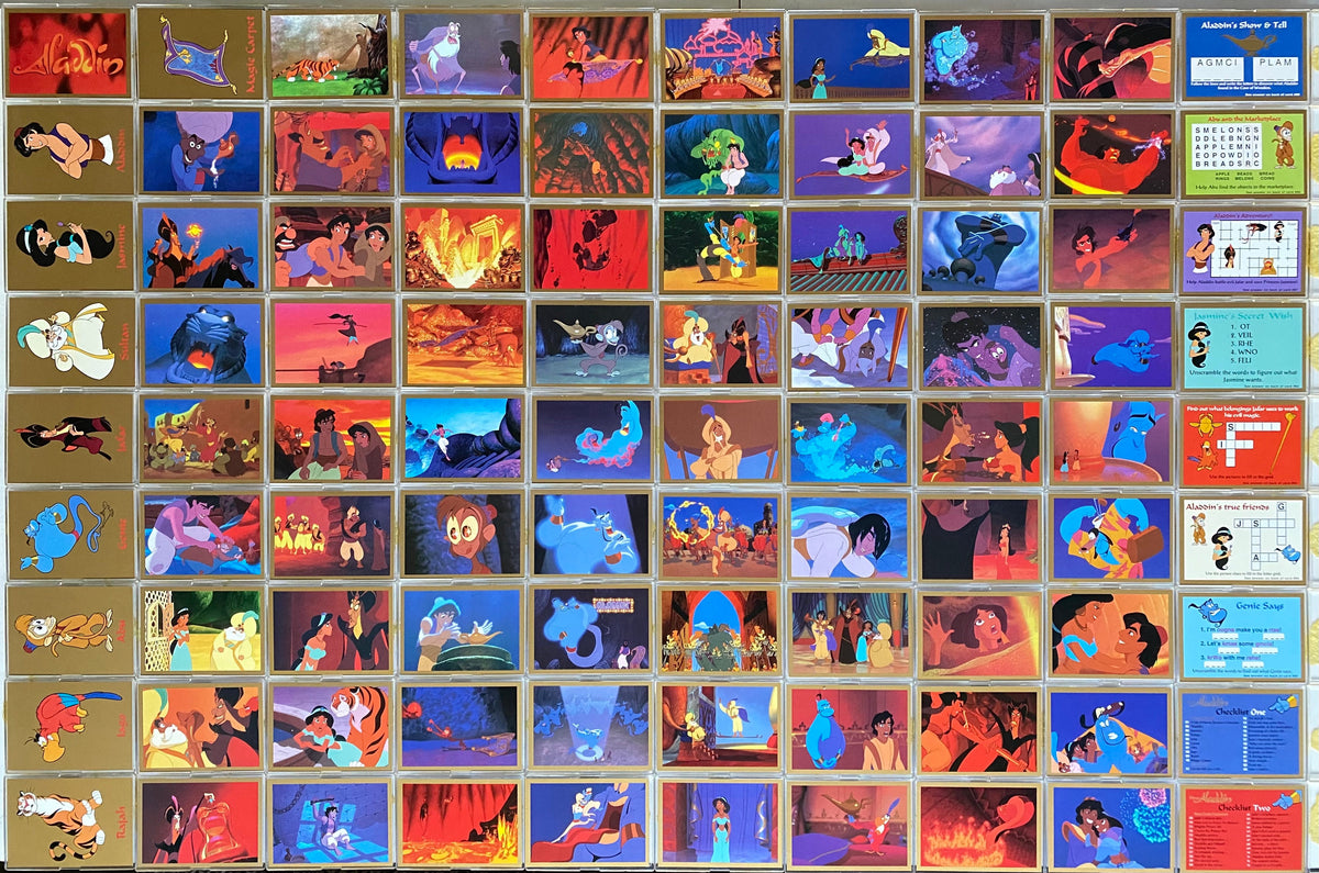Aladdin Disney Movie Base Trading Card Set 90 Cards Skybox 1993 ...