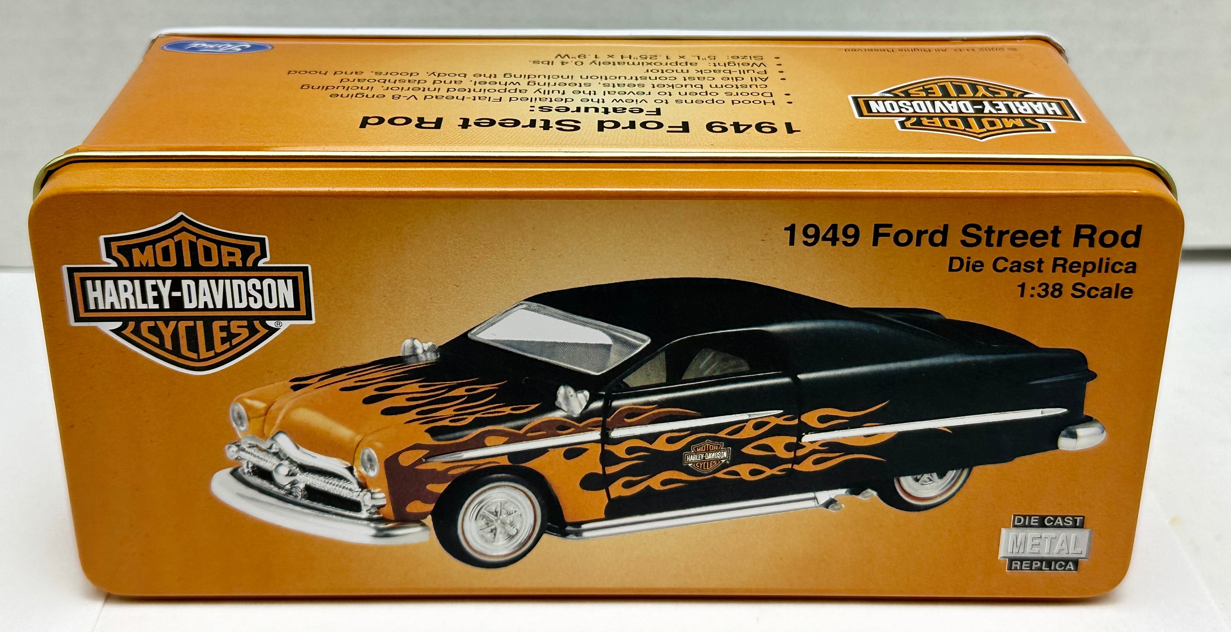 Harley Davidson Diecast 1949 49' Ford Street Rod 1/38 Scale 96942-03V ...