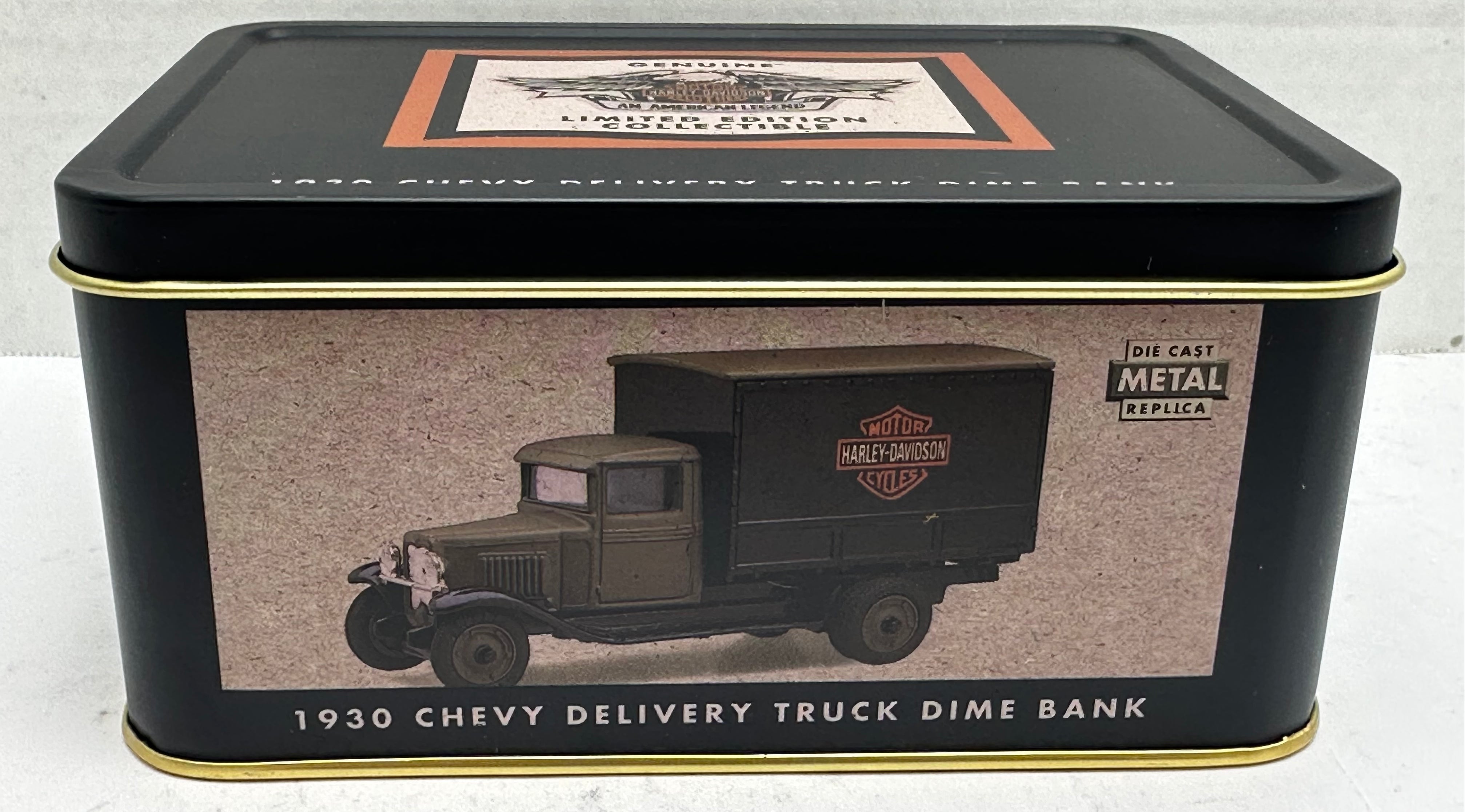 Harley Davidson 1930 Chevy Delivery Truck Dime Bank 1:43 Scale Diecast ...