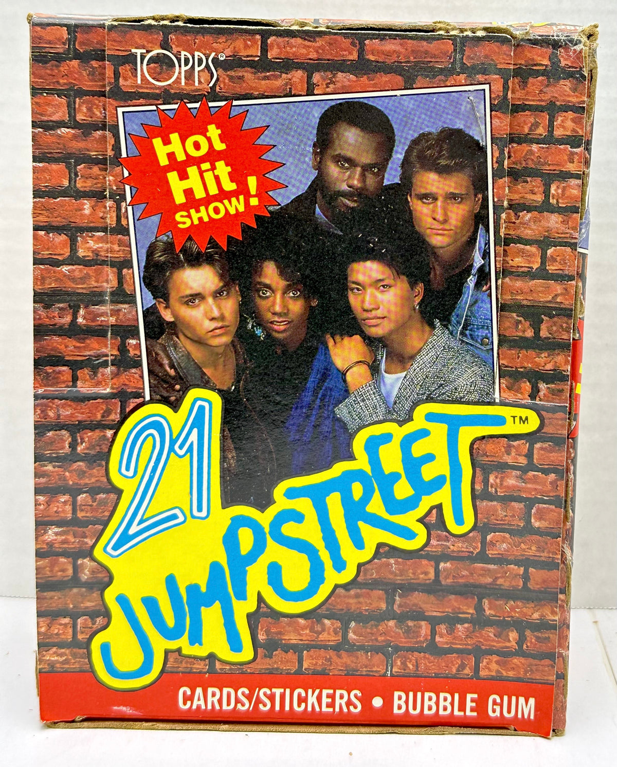 1987 21 Jump Street FULL 48 Wax Pack Trading Card Box Topps Johnny Dep ...