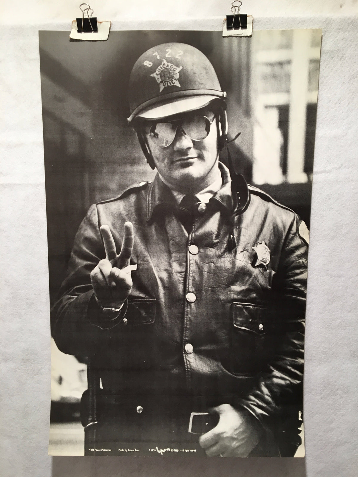 1970 Insanity Chicago Police Poster - Peace Policeman CPD - N 136 Laur ...
