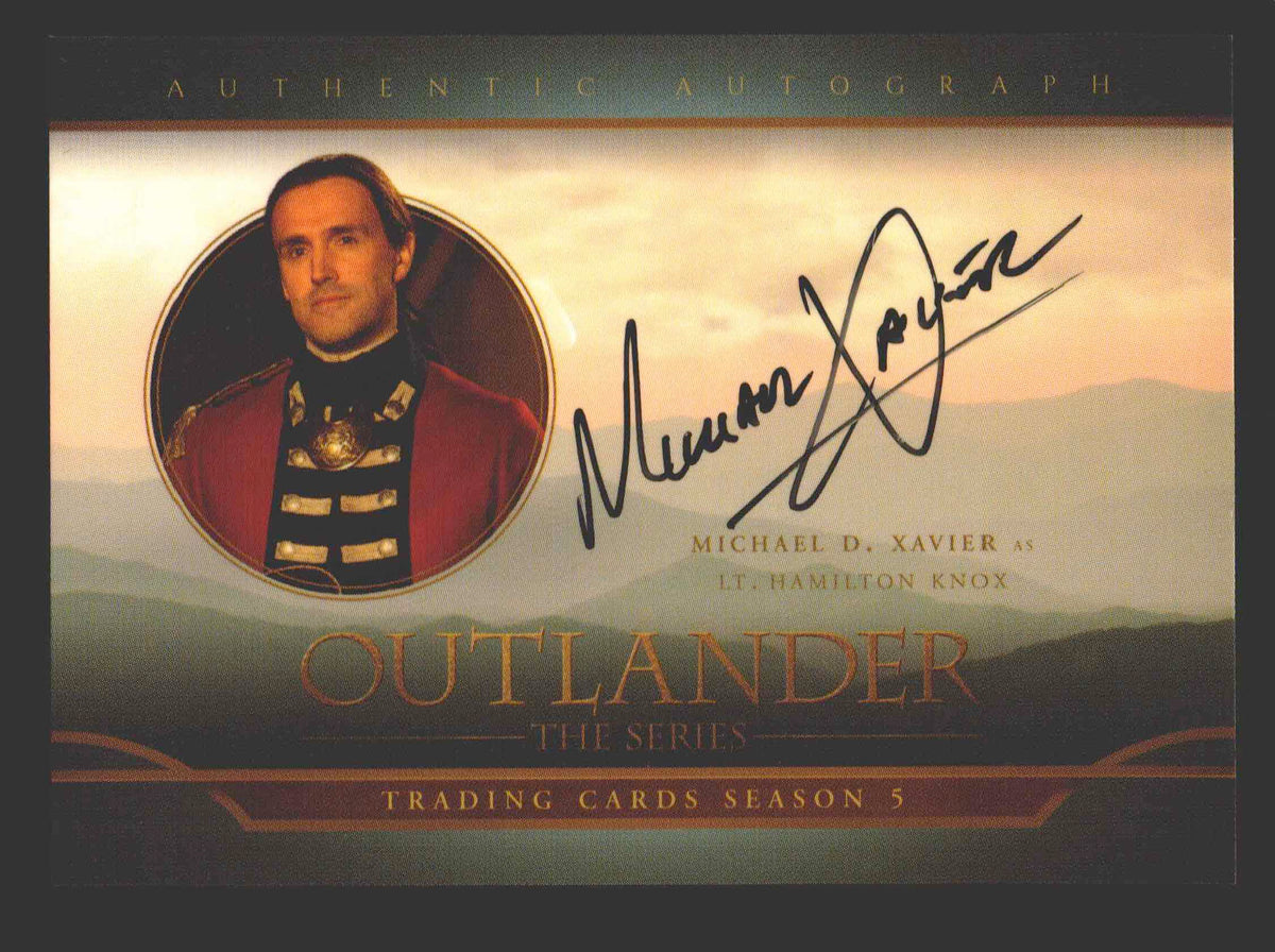 Outlander Season 5 Michael D. Xavier as Lt. Hamilton Knox MX Autograph — TvMovieCards.com