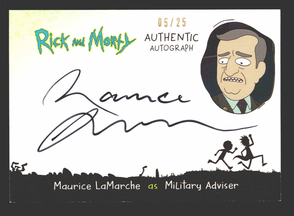 Rick and Morty Season 2 ML-A Maurice LaMarche Military Advisor Autogra ...