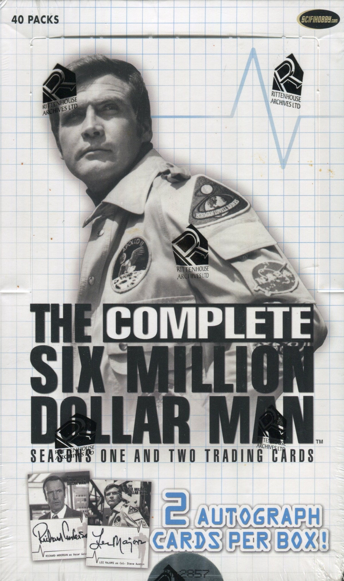 Six Million Dollar Man Complete Seasons One and Two Trading Card Box ...