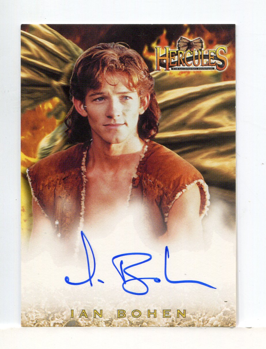 Hercules The Complete Journeys Ian Bohen as Young Hercules Autograph C ...