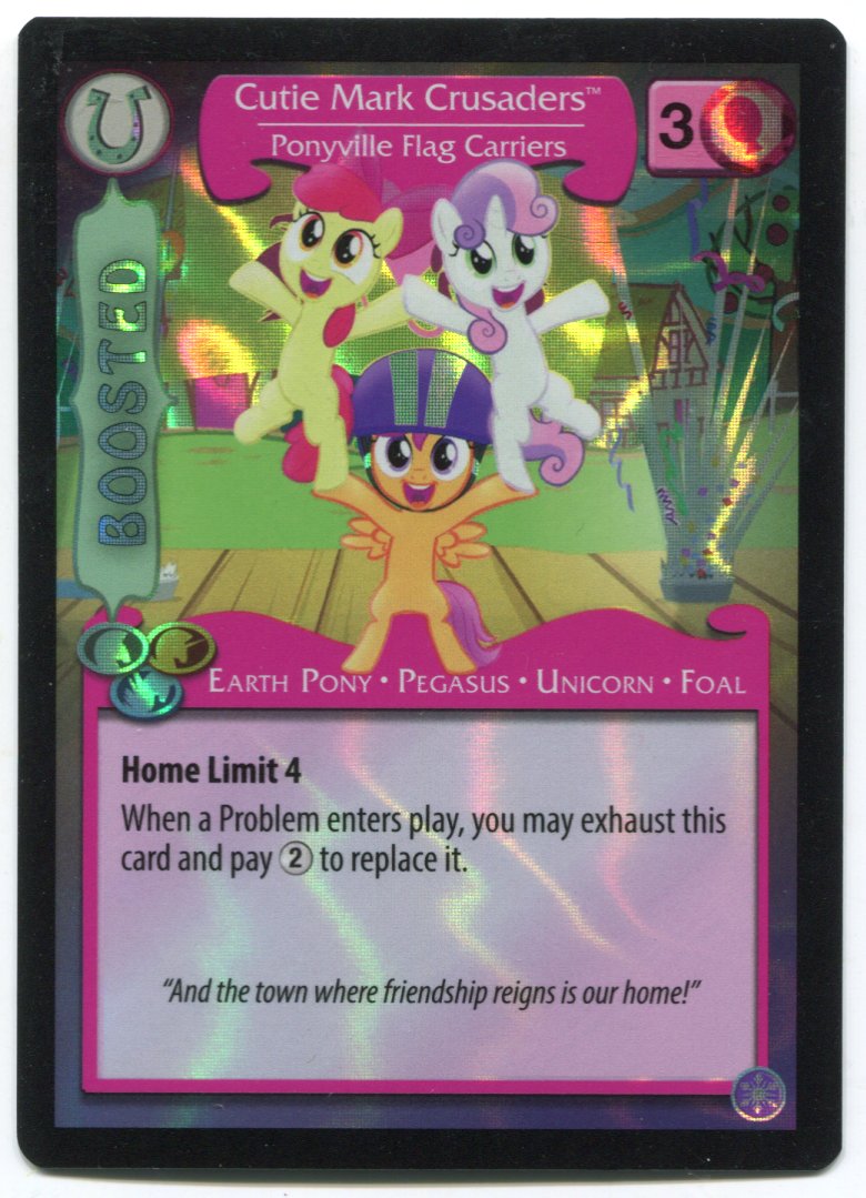 My Little Pony Cutie Mark Crusaders #f1 Foil MLP TCG Trading Card Game ...