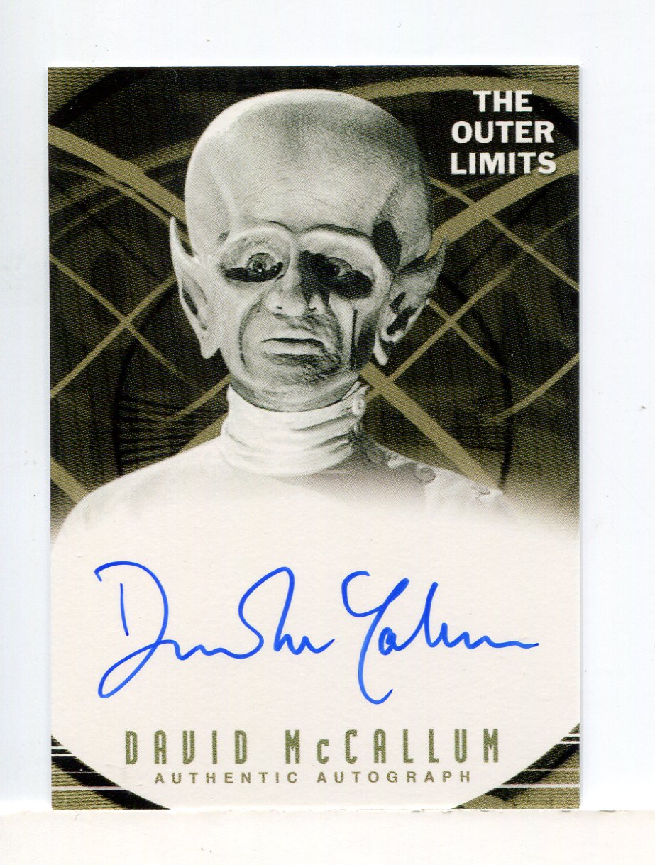 Outer Limits Premiere Autograph Card A14 David McCallum as Gwyllm Grif ...
