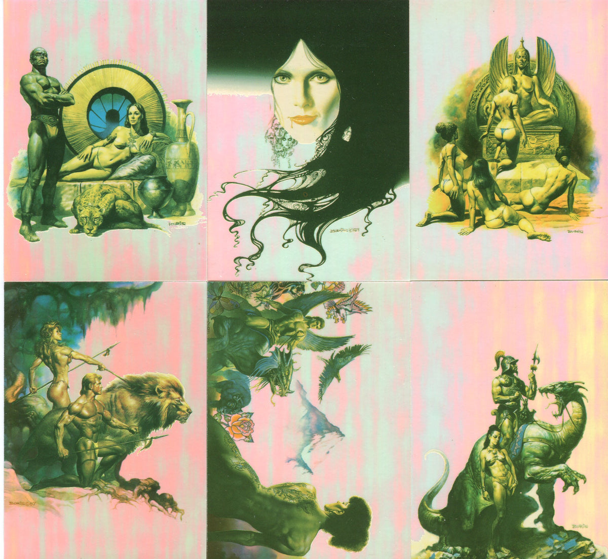 Boris Vallejo Best of Boris Omnichrome Chase Card Set 6 Cards Comic Im ...