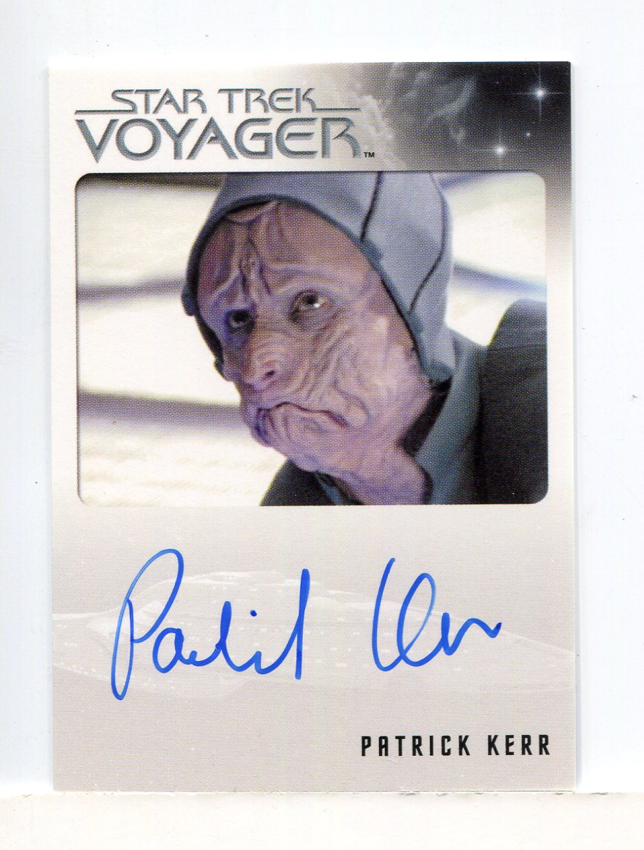 Star Trek Voyager Heroes Villains Autograph Card Patrick Kerr Bothan I ...
