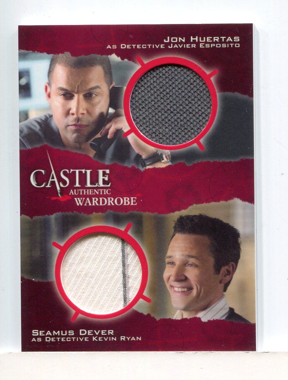 Castle Seasons 3 & 4 Esposito Ryan Dual Wardrobe Costume Card DM2 ...