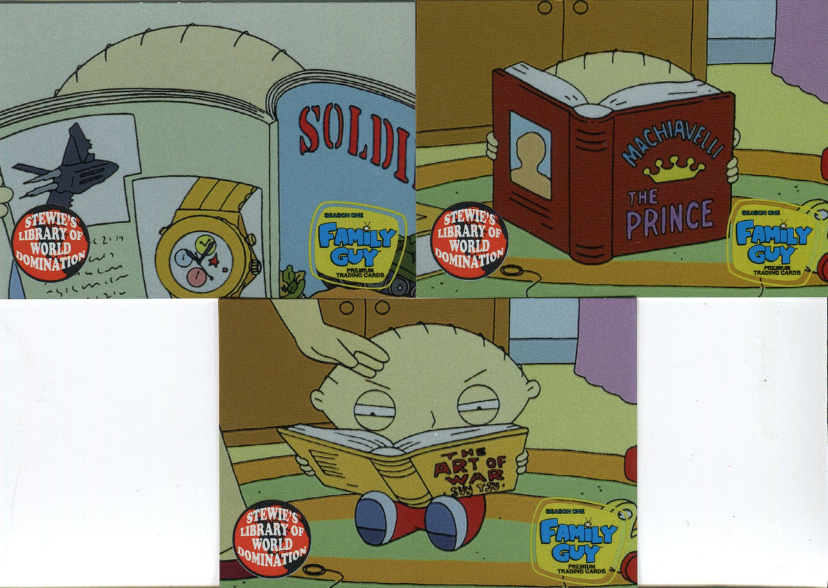 Family Guy Season 1 Foil Box Loader Chase Card Set BD\L1 - BL3 Inkwork ...