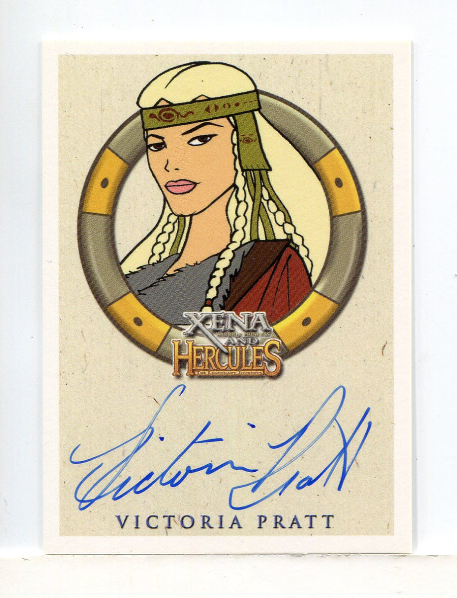 Xena & Hercules Animated Adventures Victoria Pratt Cyane Autograph Car ...