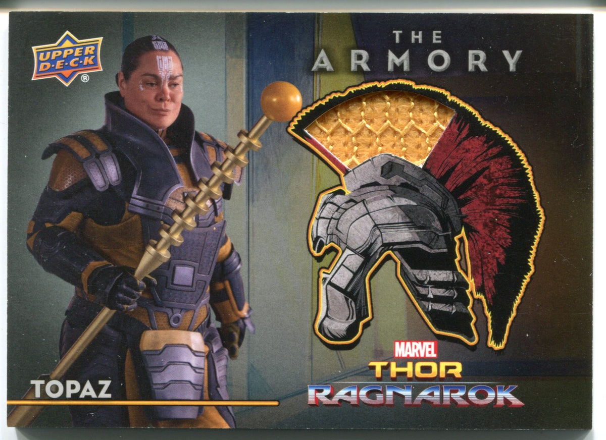 2017 Thor Ragnarok Armory Costume Card AS-13 Topaz Upperdeck ...