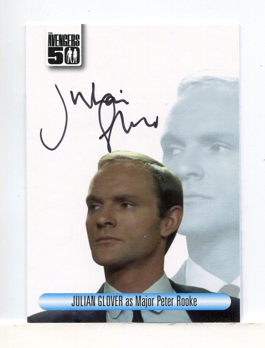 Avengers TV 50th Anniversary Julian Glover Peter Rooke Autograph Card ...