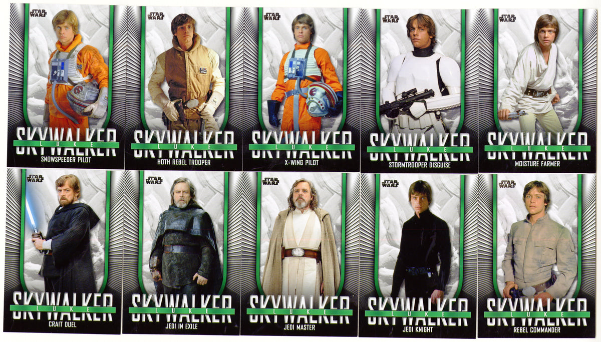 2019 Star Wars Skywalker Saga Luke Skywalker Iconic Looks Chase Card S ...