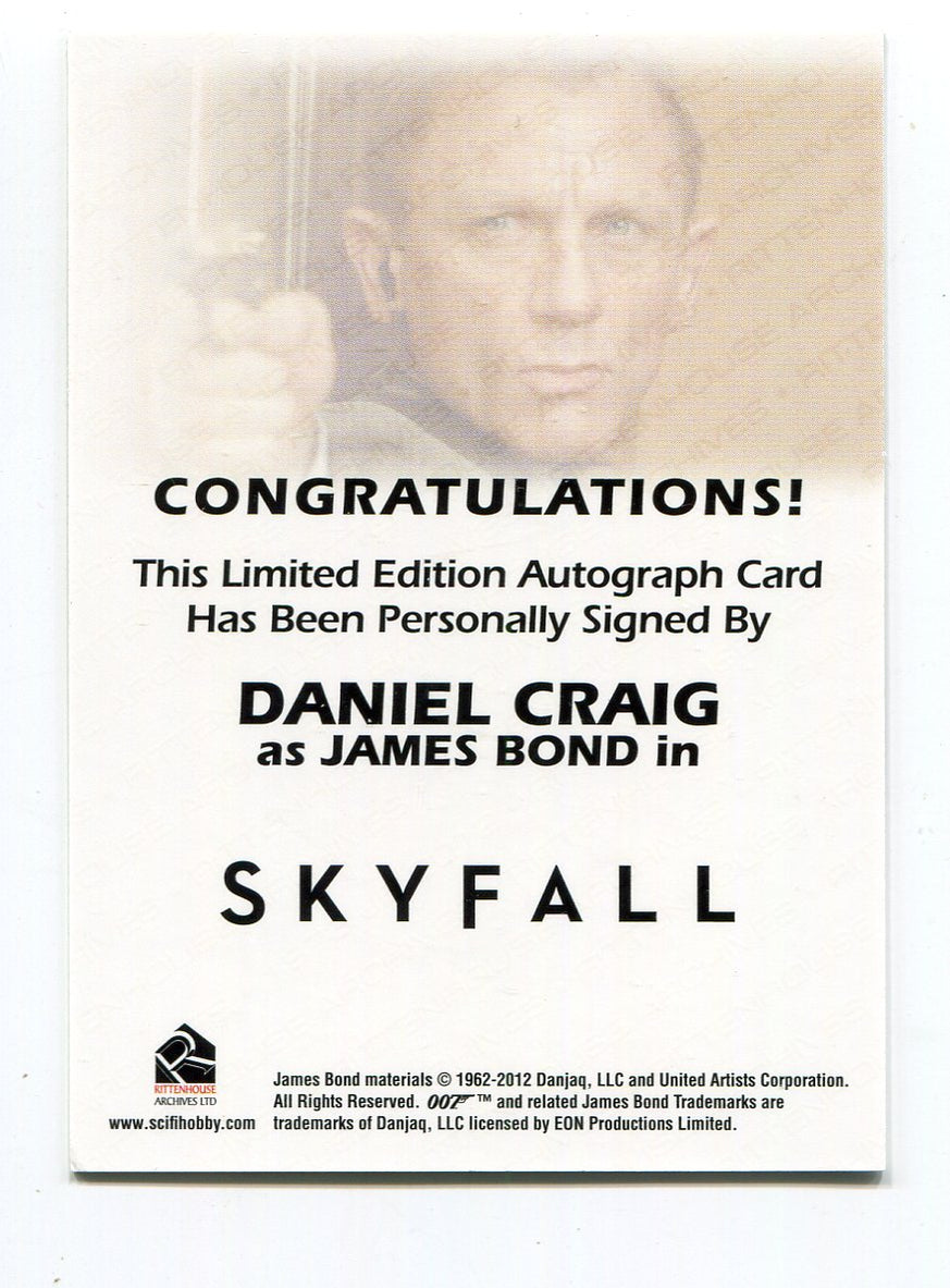 James Bond Archives 2014 Edition Daniel Craig Autograph Card ...