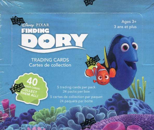 Finding Dory Card Box Disney Pixar Movie 24 Packs Upper Deck 2016 ...