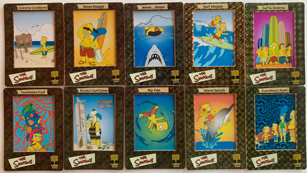 Simpsons Filmcardz Series 1 Chase Card Set 10 Cards S1- S10 Filmcards ...
