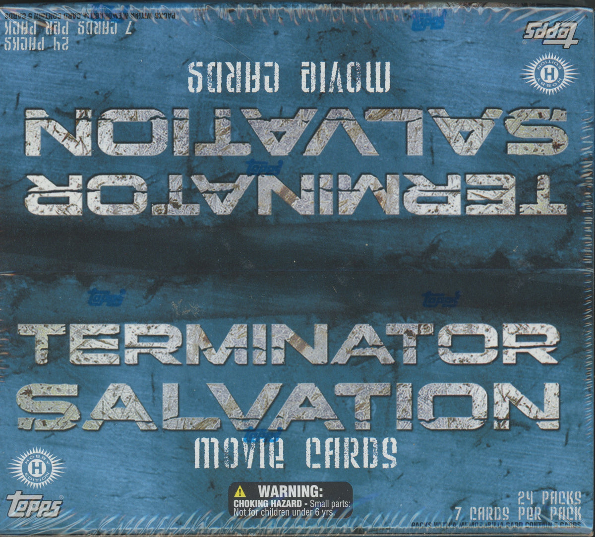 Terminator Salvation Movie Card Box 24 Packs Topps 2009 Hobby Edition ...