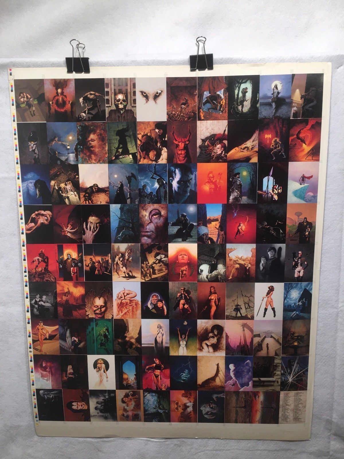 Robh Ruppel Fantasy Art Trading Cards UNCUT 90 CARD SHEET Poster Size ...