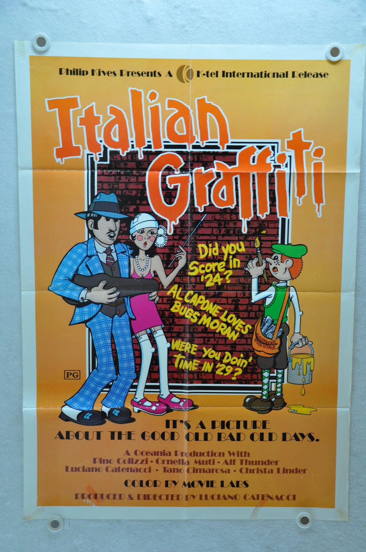 1973 Italian Graffiti Original 1SH Movie Poster 27 x41 Pino Colizzi Or ...