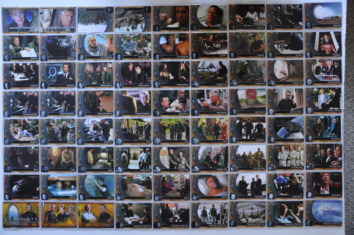 2004 Stargate SG-1: Season 6 Trading Base Card Set 72 Cards ...