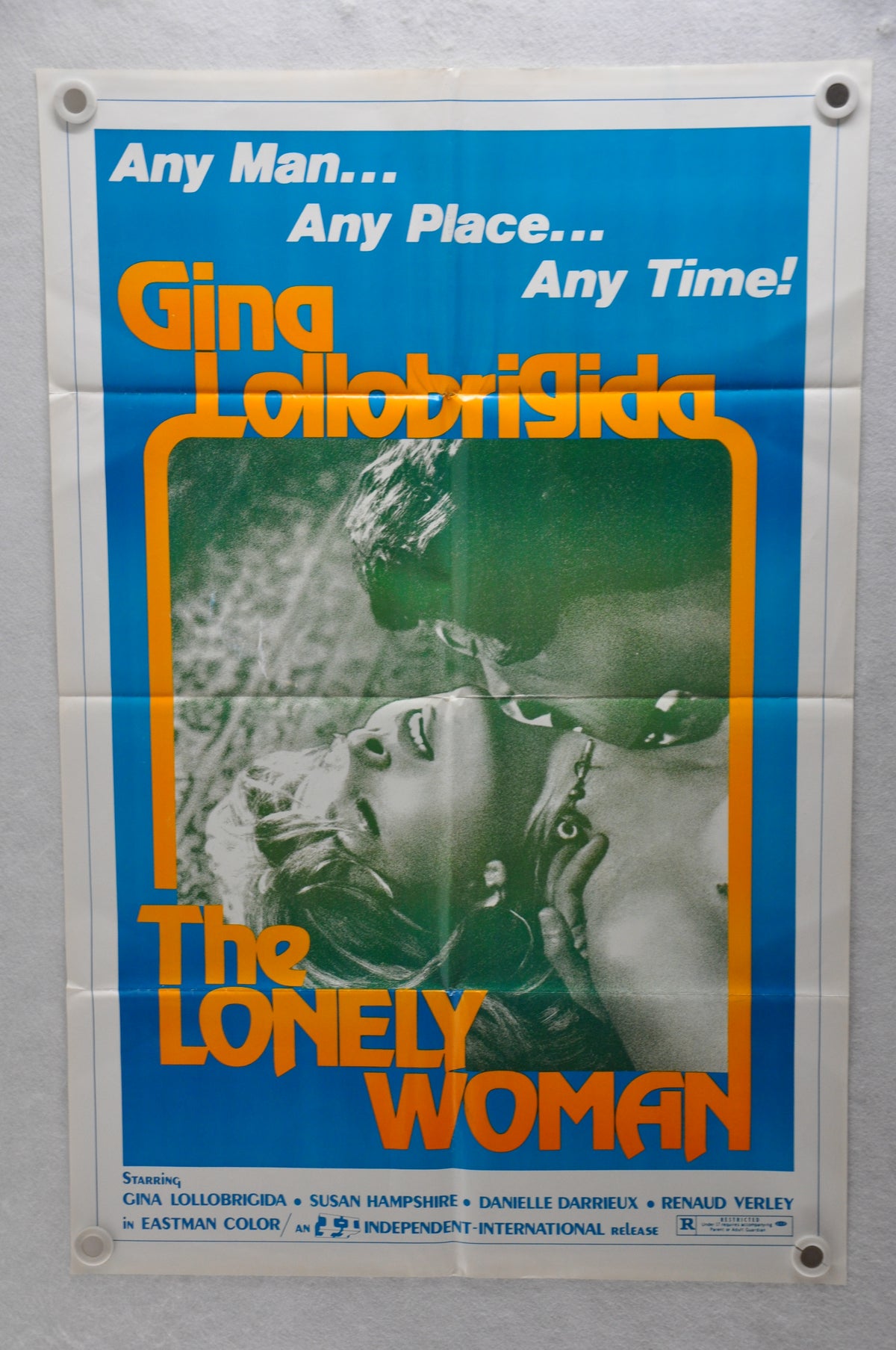 1973 The Lonely Woman Original 1SH Movie Poster 27 x 41 Renaud Verley ...