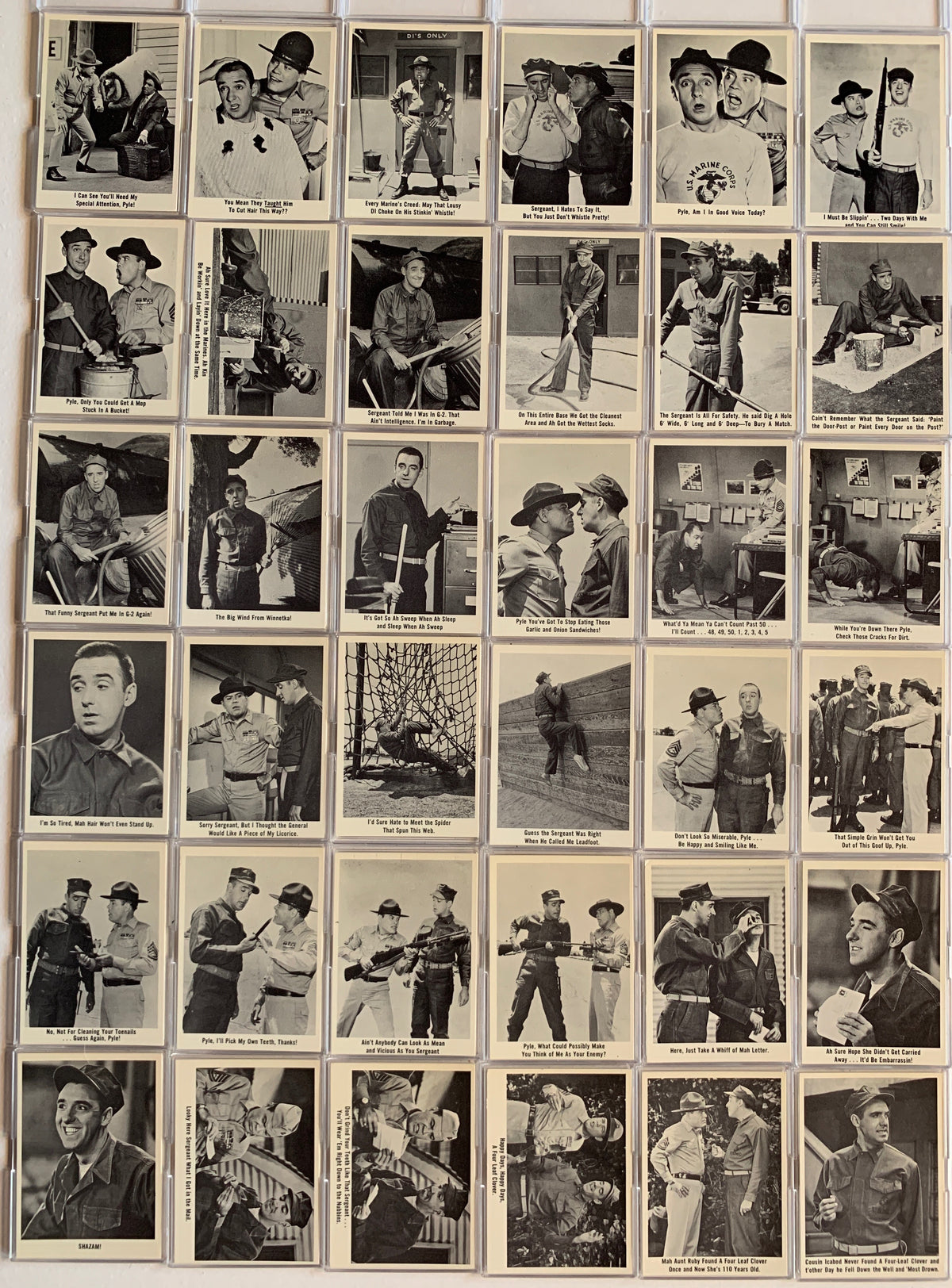 Gomer Pyle TV Show 1965 Fleer Vintage Card Set 66 Cards — TvMovieCards.com