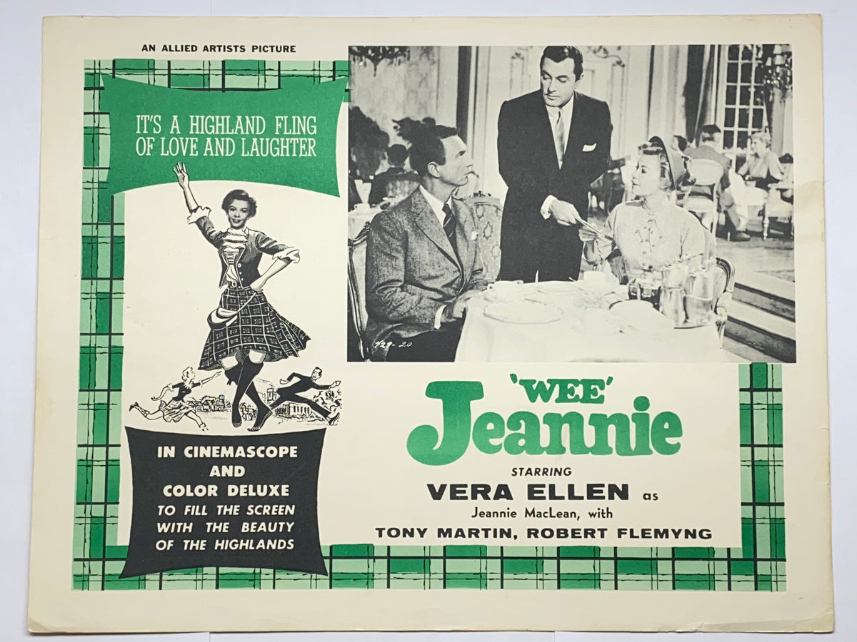 1957 Wee Jeannie Lobby Card 11x14 Vera Ellen, Tony Martin, Robert Flem ...