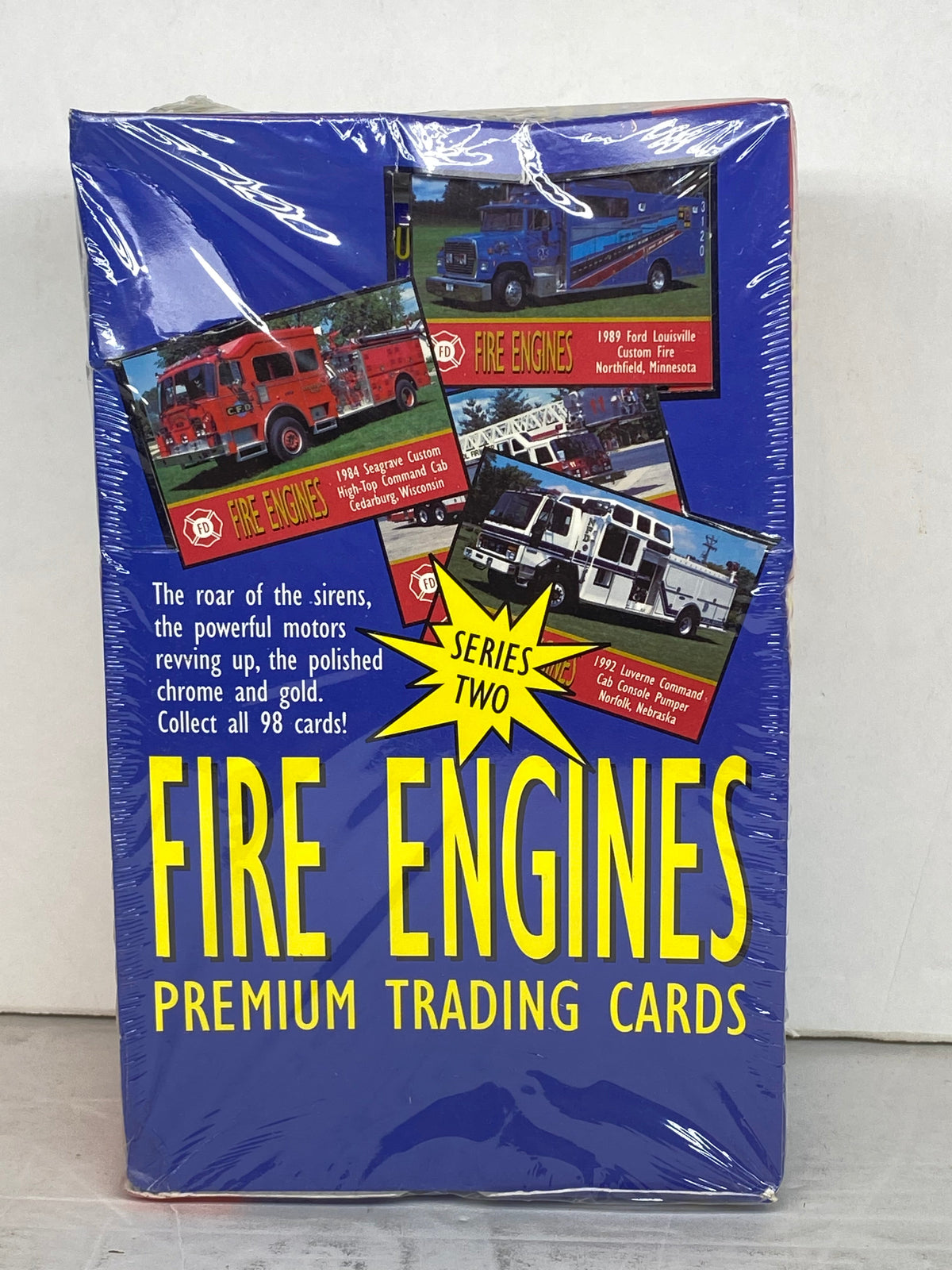 1993 Fire Engines Series 2 Trading Card Box 36 Pack Factory Sealed Bon ...