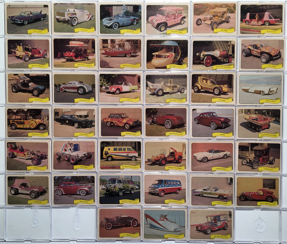 Kustom Cars - Series 2 George Barris 1975 Fleer 39 Sticker Vintage Car ...