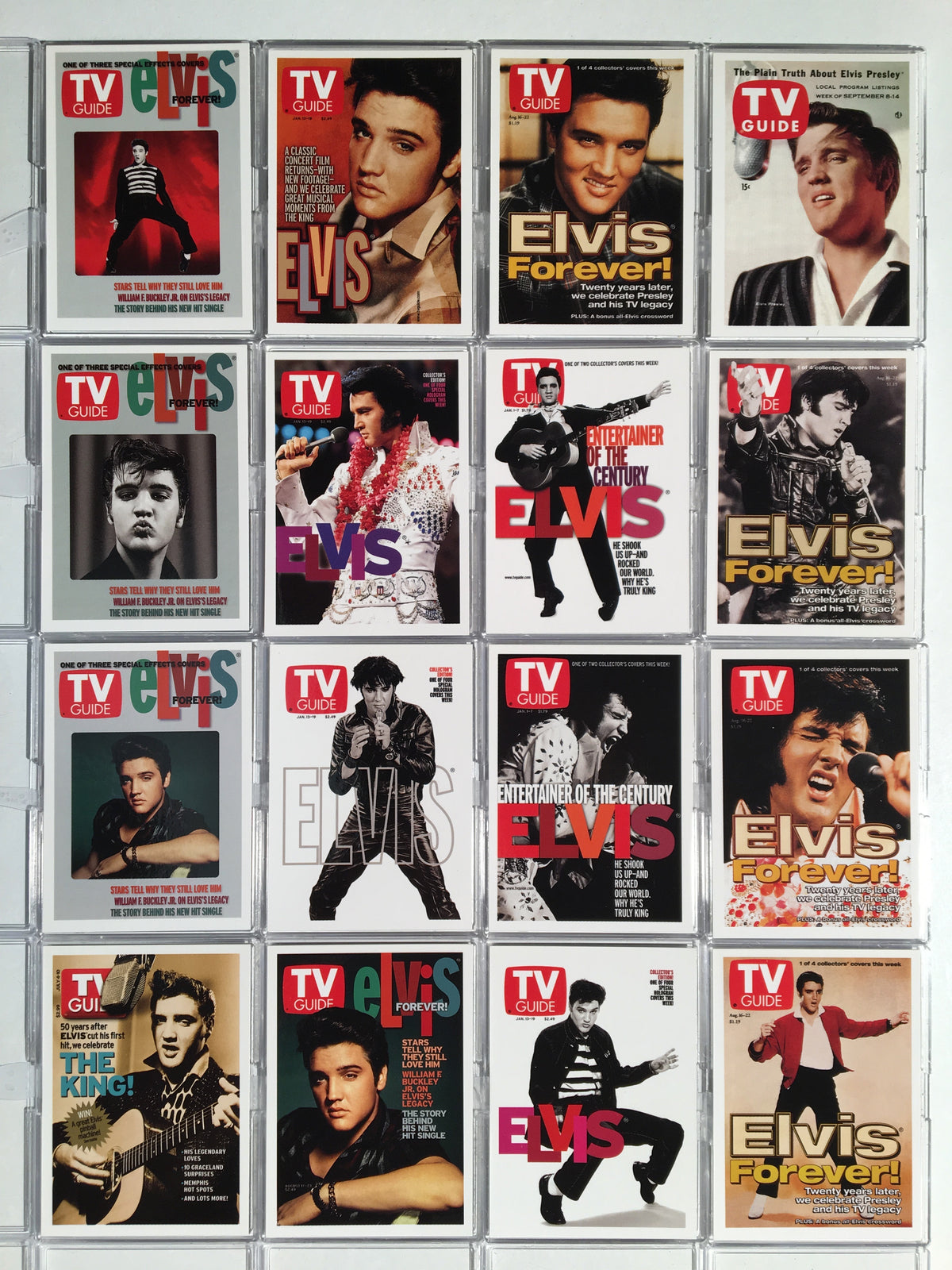Elvis TV Guide Covers Card Set TV1 thru TV16 — TvMovieCards.com