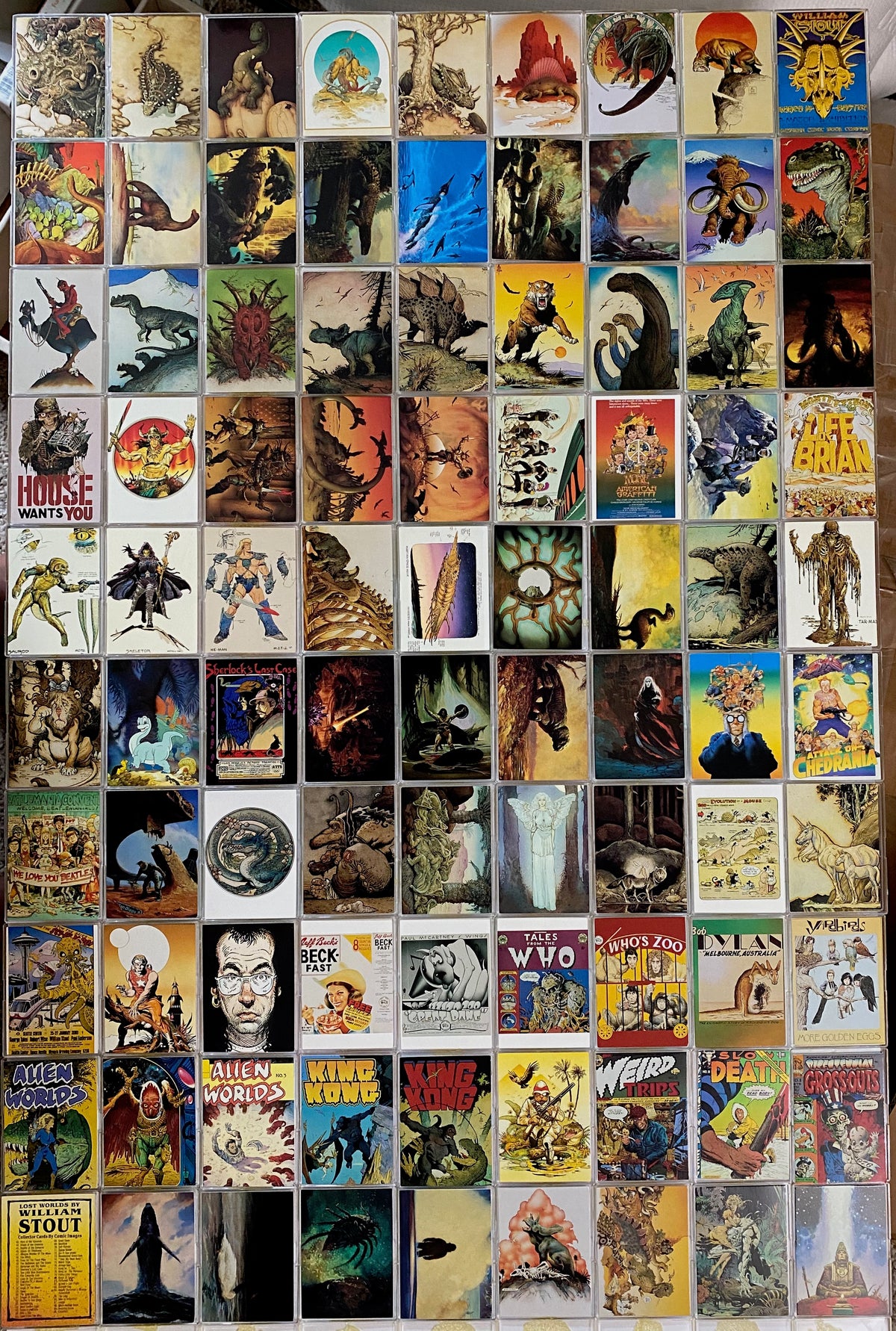 Lost Worlds William Stout Base Card Set 90 Cards Comic Images 1993 ...