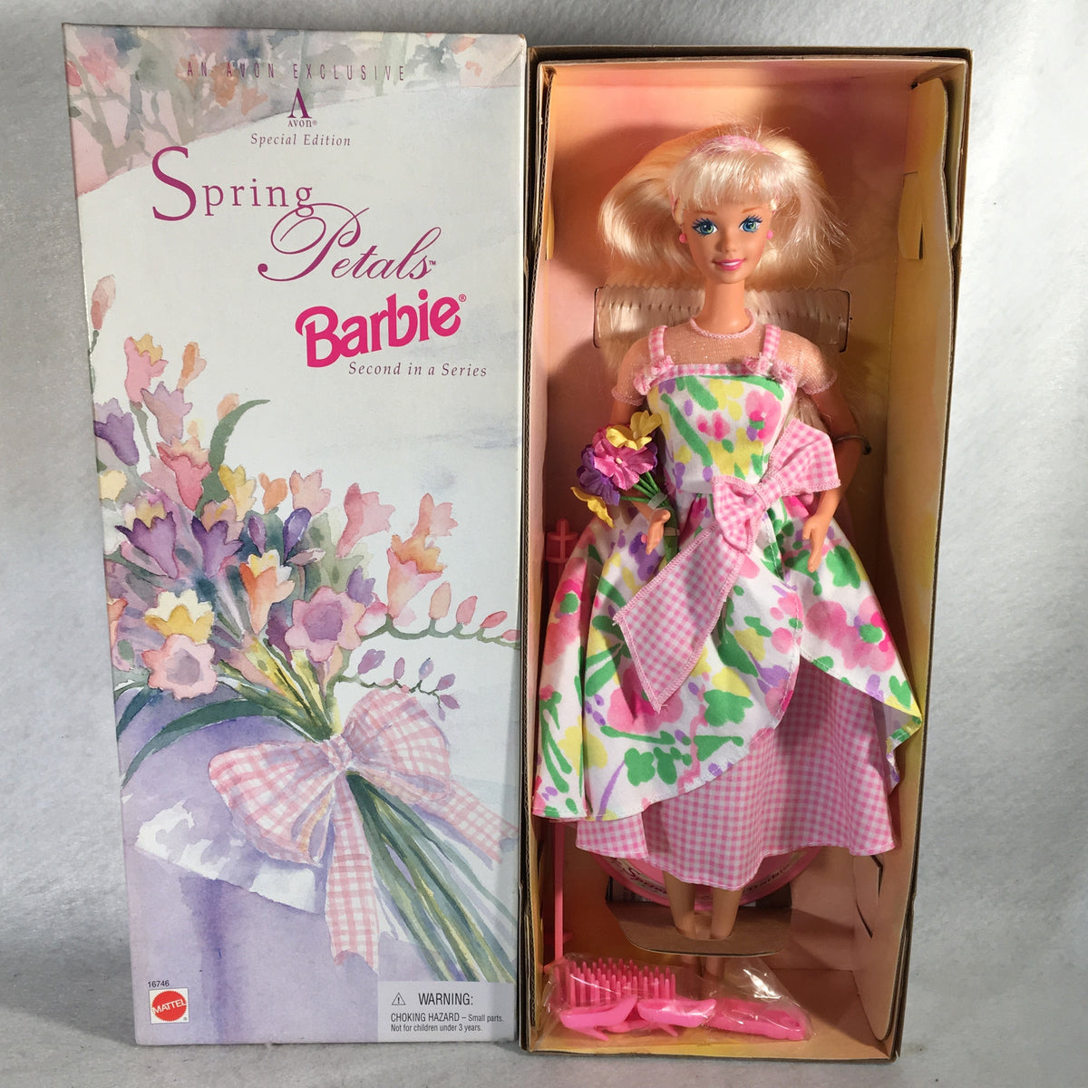 Mattel Barbie Doll - Avon Spring Petals Barbie - 1996 - #16746 NIB ...