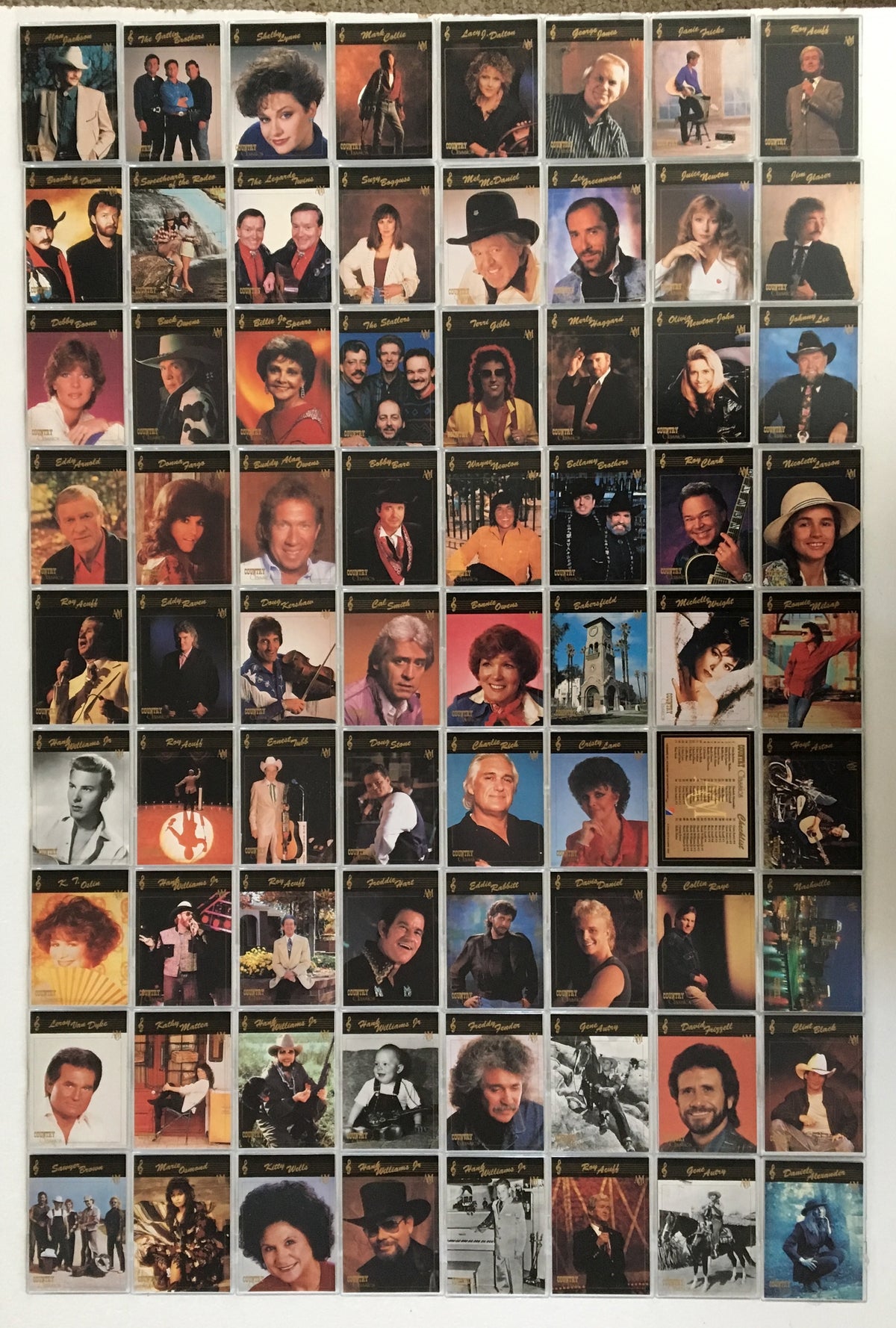 Country Classics Series One Base Trading Card Set 100 Cards ...