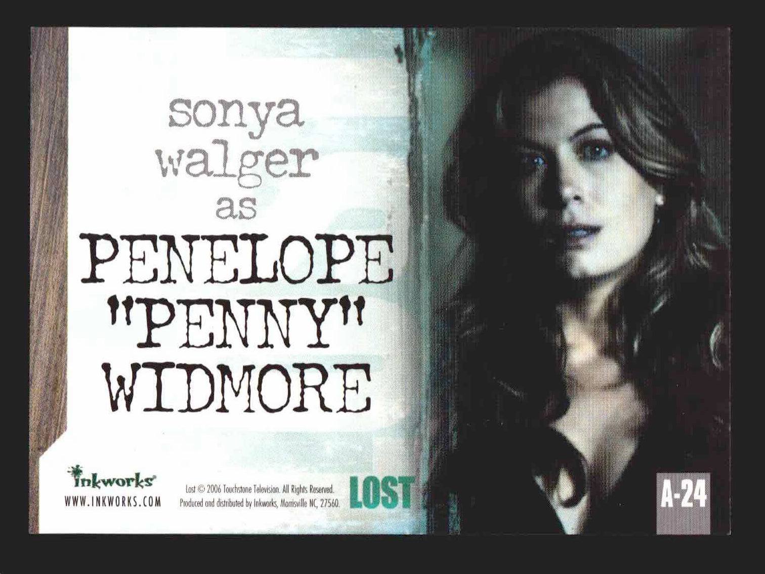 Lost Season 2 Two A-24 Sonya Walger as Penelope "Penny" Widmore Autogr ...