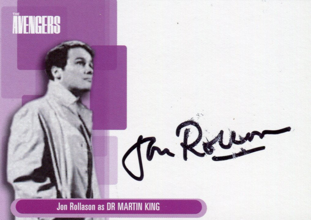 Avengers TV Definitive 1 Jon Rollason as Doctor Martin King Autograph ...