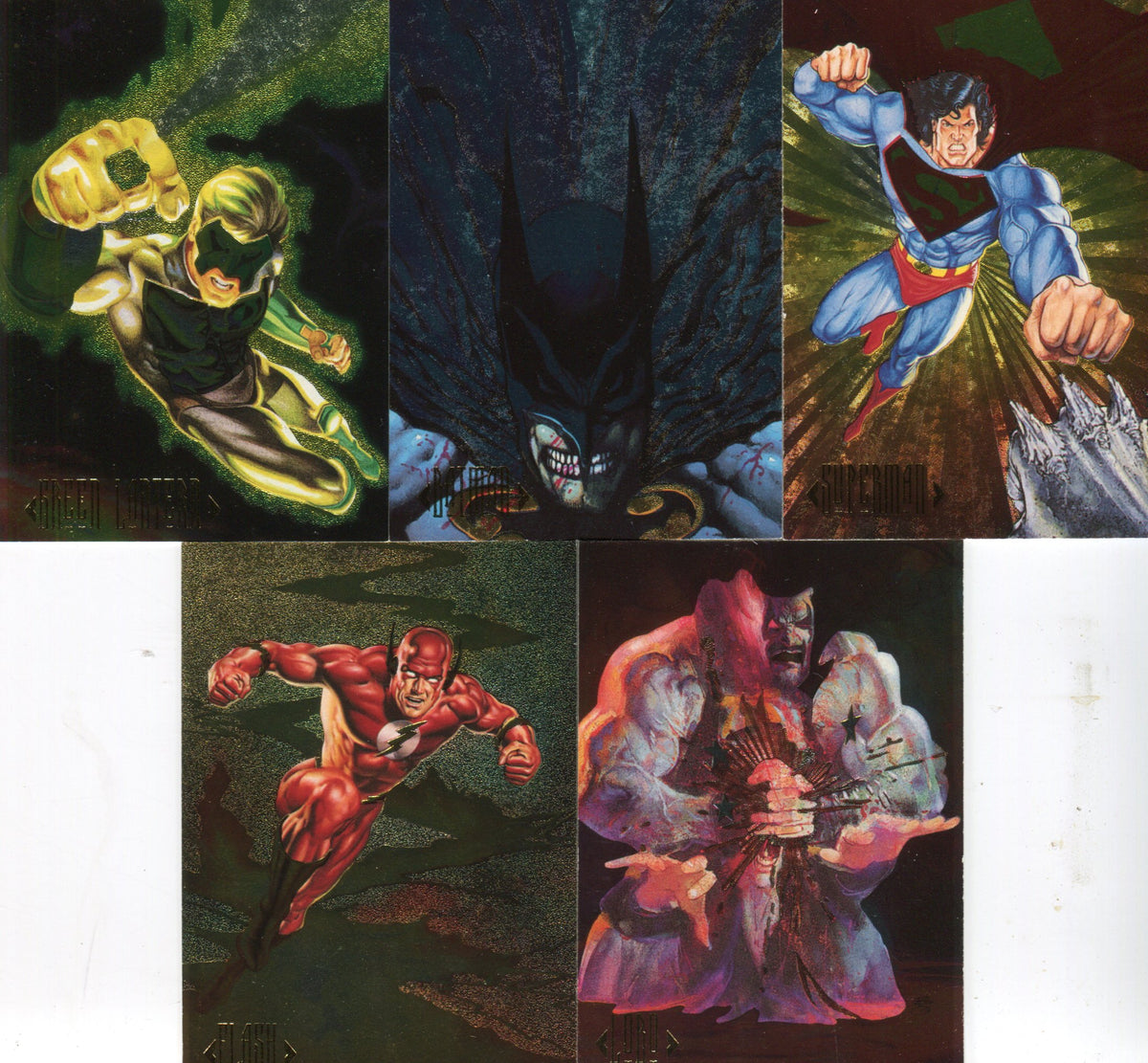 DC Master Series Double-Sided Etched Chase Card Set DS1 thru DS5 Skybo ...