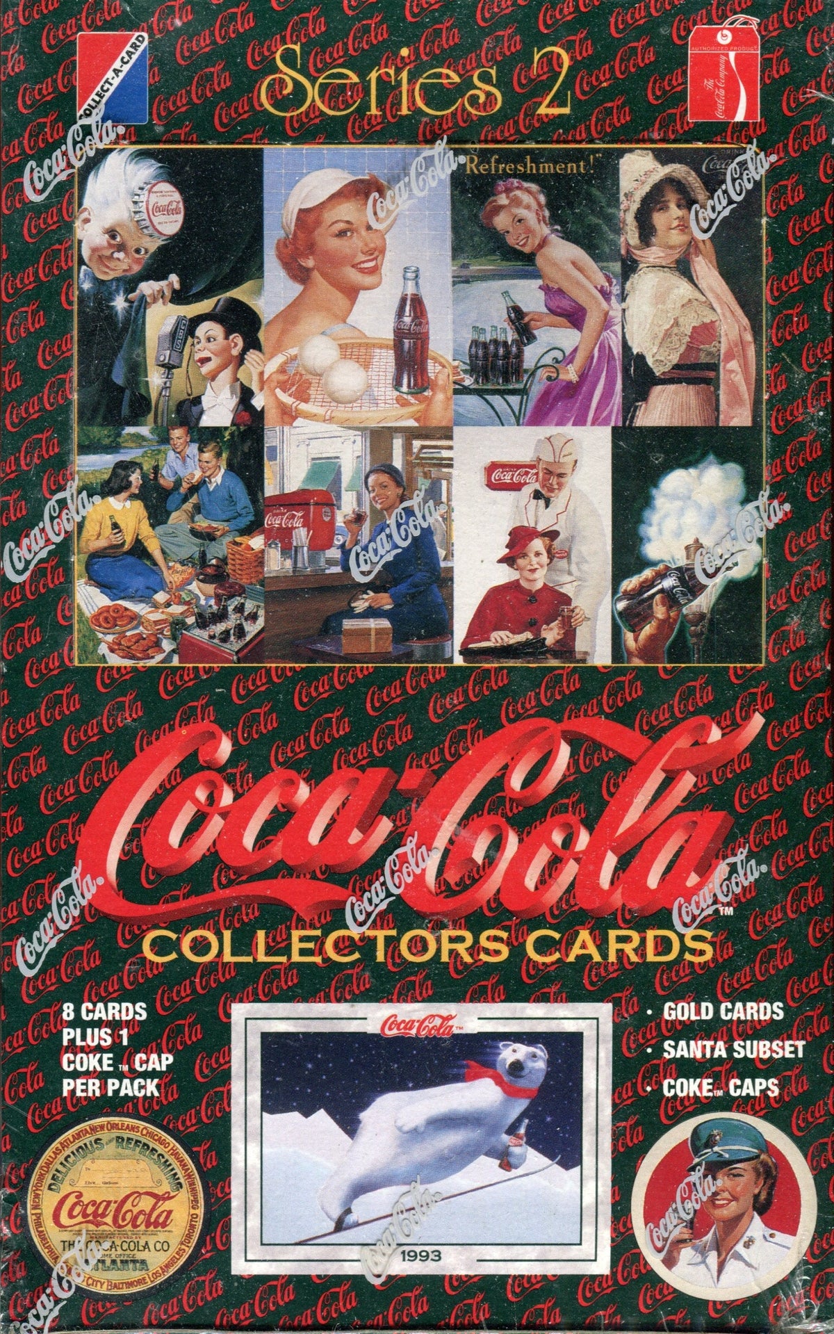 Coca Cola Coke Series Two Card Box 36 Packs Collect-a-Card 1994 ...