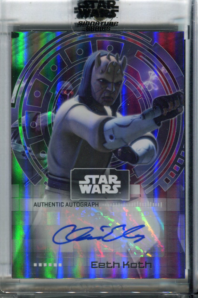 Star Wars 2022 Signature Series Chris Edgerly as Eeth Koth Autograph C ...
