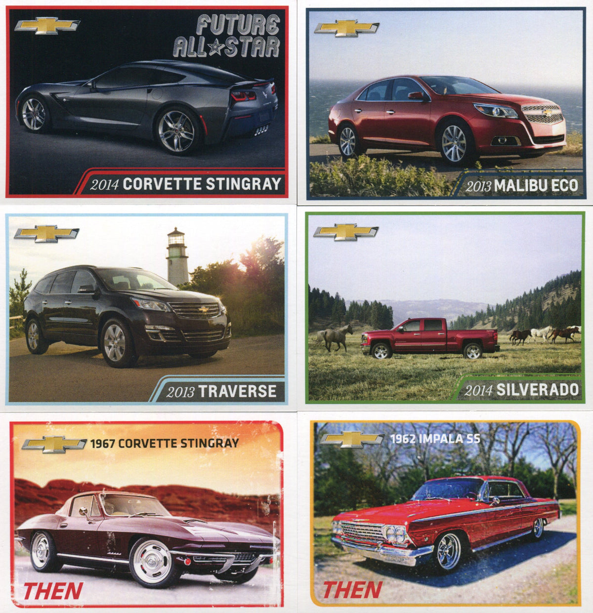 2014 Chevy Cars Promo Card Set 6 Cards — TvMovieCards.com
