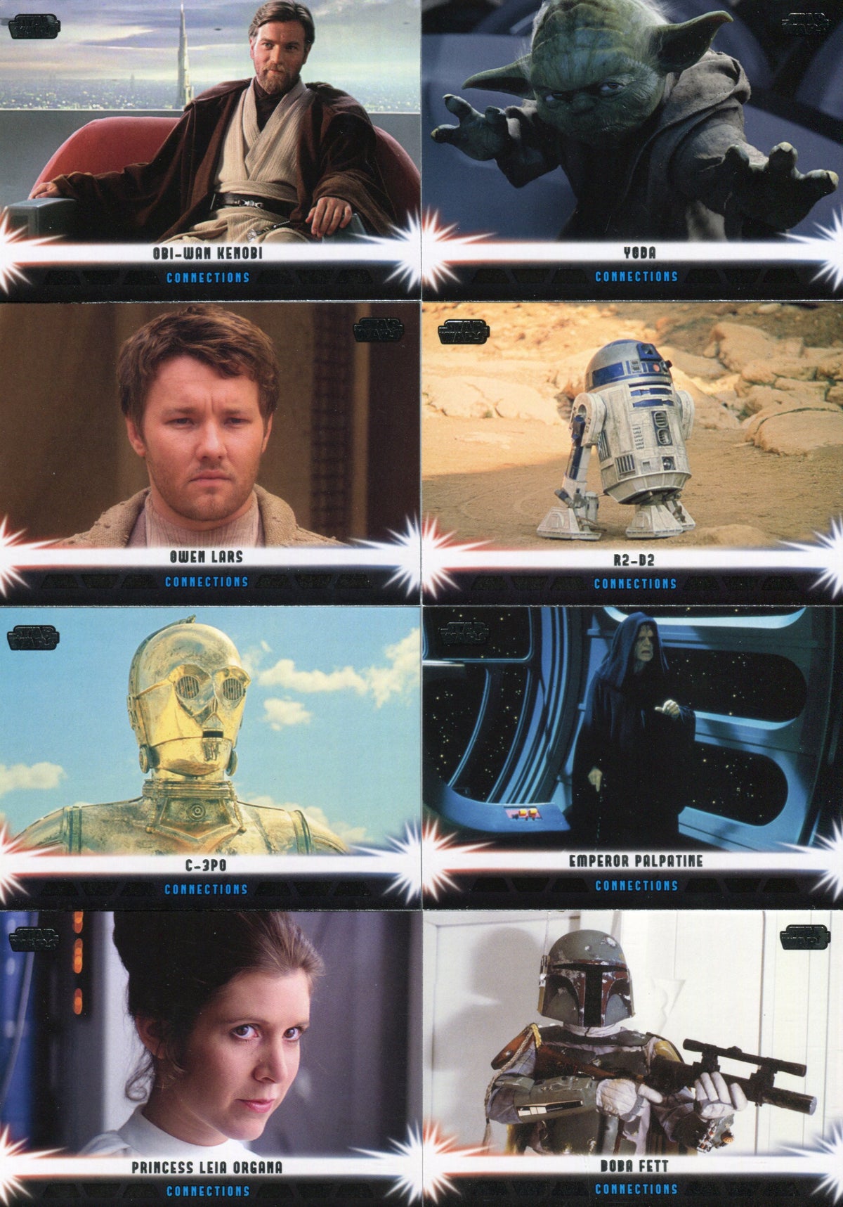 Star Wars Jedi Legacy Connections Chase Card Set 15 Cards C-1 thru C-1 ...