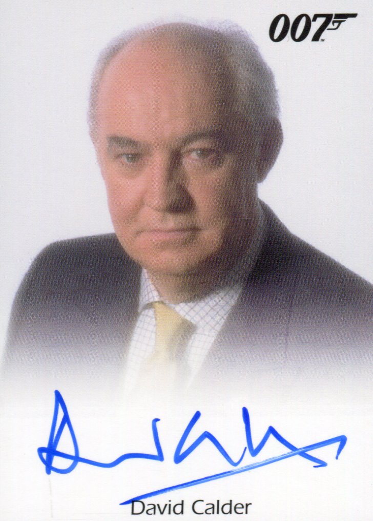 James Bond in Motion 2008 David Calder as Sir Robert King Autograph Ca ...