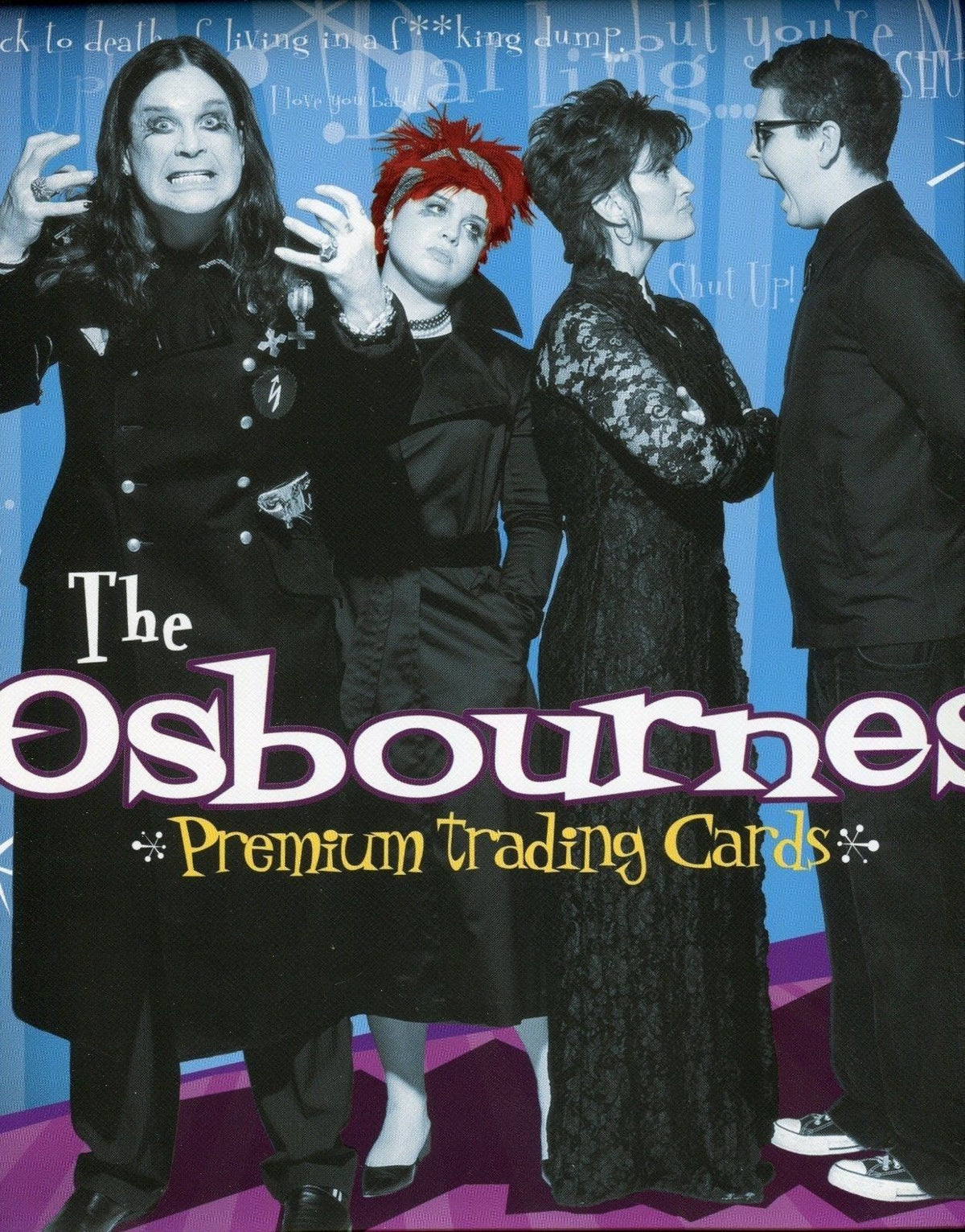 Osbournes Trading Card Collector Album 3 Ring Binder Ozzy Inkworks 200 ...